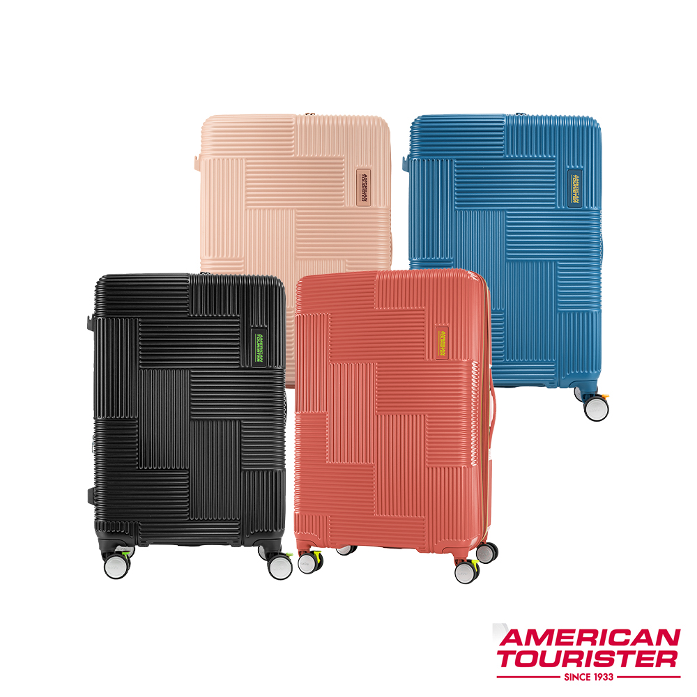 AMERICAN TOURISTER 美國旅行者 30吋Velton跳色幾何防盜拉鍊PC可擴充剎車輪(多色可選) - PChome 24h購物