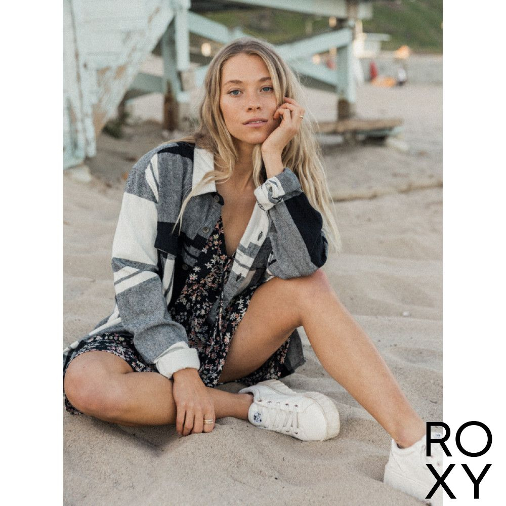 【ROXY】LET IT GO FLANNEL 襯衫 黑色 - PChome 24h購物