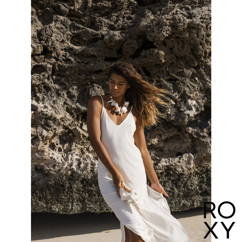【ROXY】SALTY LOVE 洋裝 米黃 - PChome 24h購物