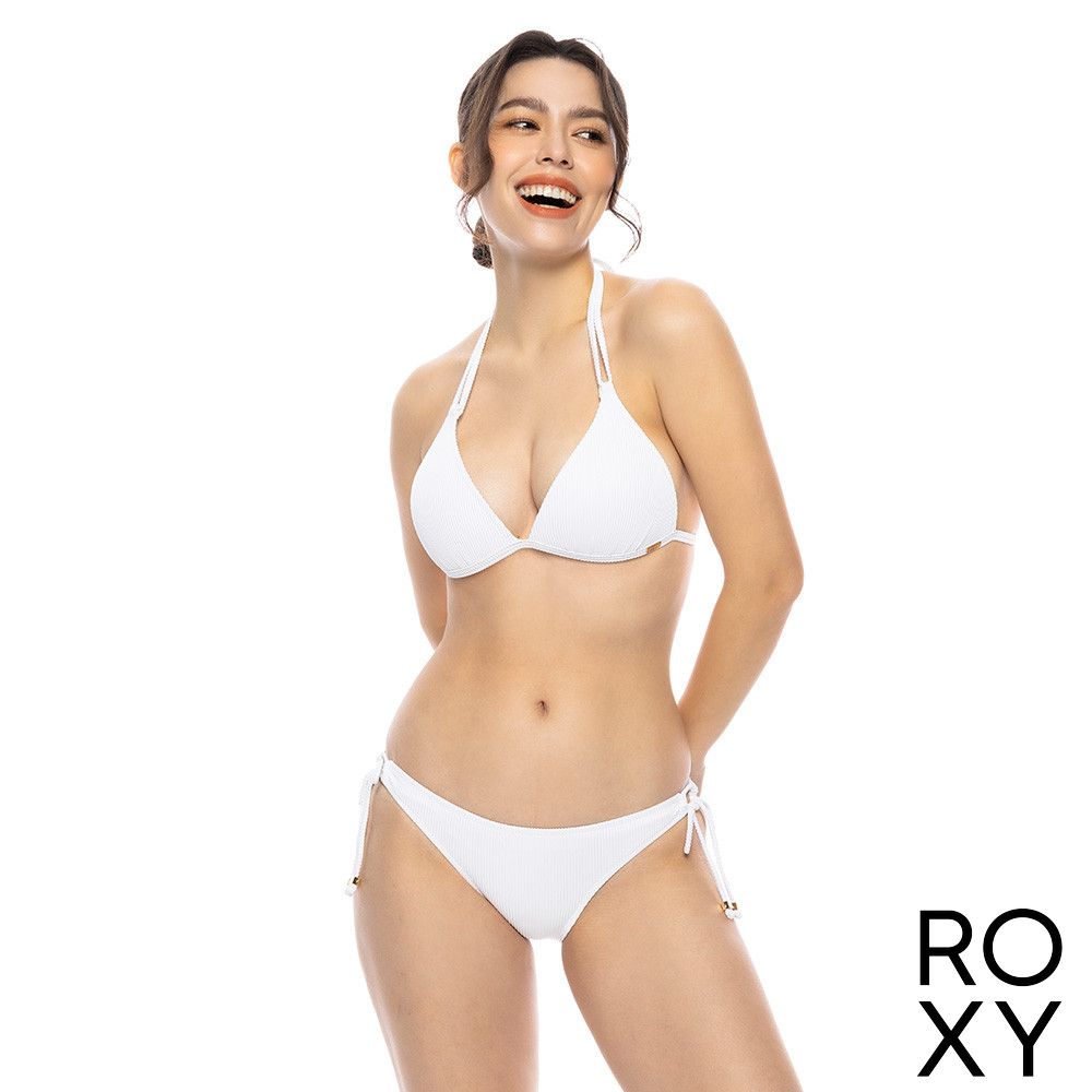 【ROXY】RIB ROXY LOVE TIKI TRI TIE BOT 波波UP比基尼 白色 - PChome 24h購物