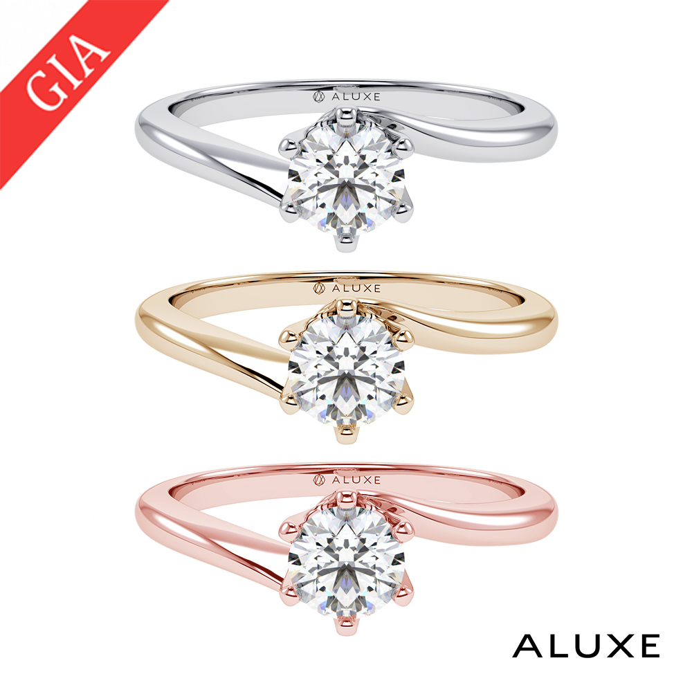 ALUXE 亞立詩 GIA 0.30克拉 DSI2 3EX 18K金 求婚鑽戒 RS0847 - PChome 24h購物