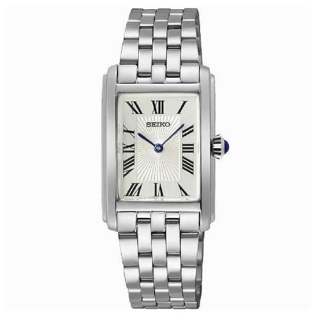 【Seiko精工】(SWR083P1/4N30-00M0S)端莊優雅長方形時尚女錶 22.2X34mm - PChome 24h購物