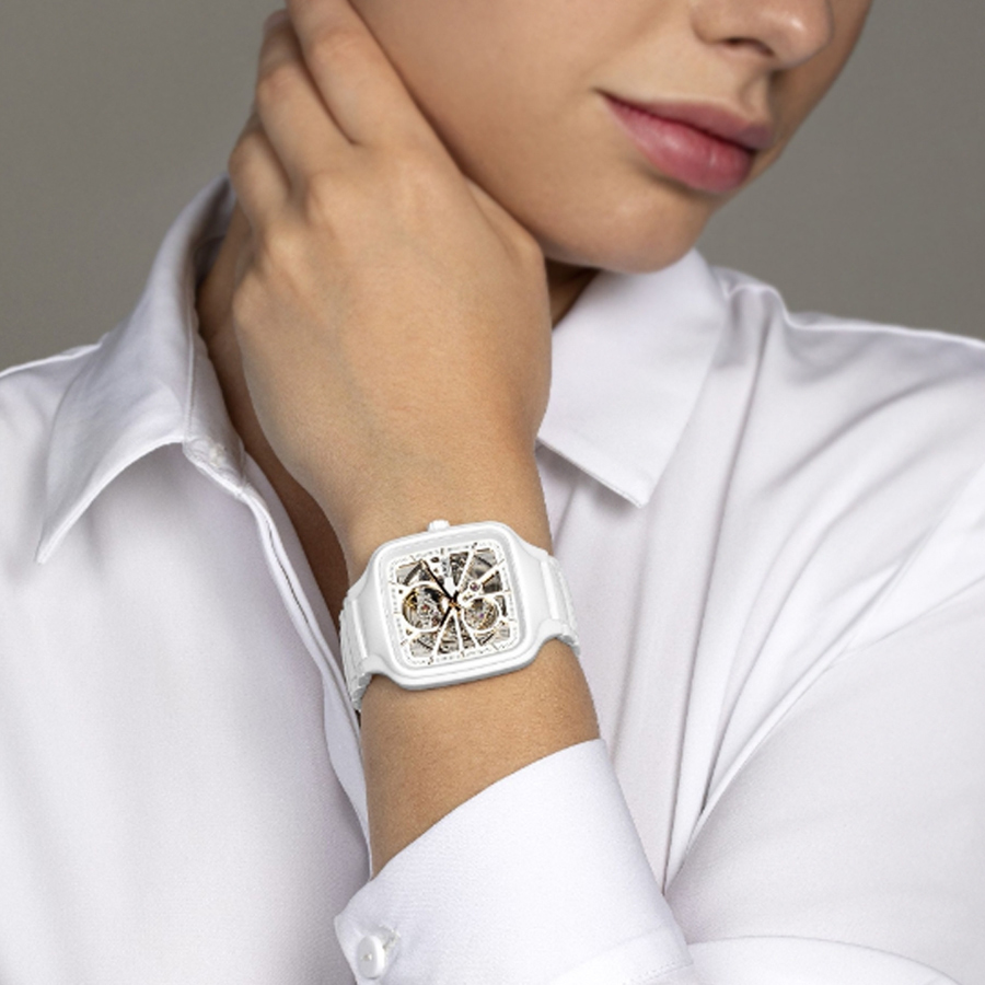 Rado 雷達表 True真系列 高科技陶瓷 方形 鏤空機械錶 38mm 白色 R05 R27073012 - PChome 24h購物