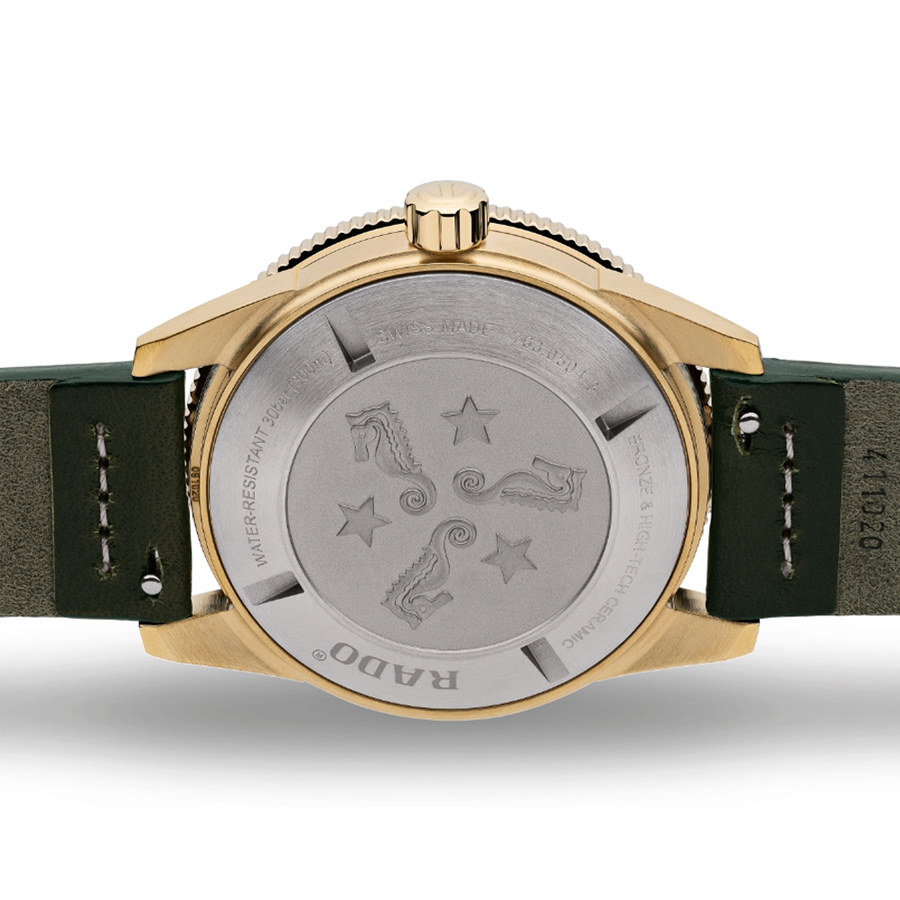 Rado 雷達表 Captain Cook 庫克船長 青銅 復刻機械錶 42mm 綠 皮錶帶 R05 R32504315 - PChome 24h購物