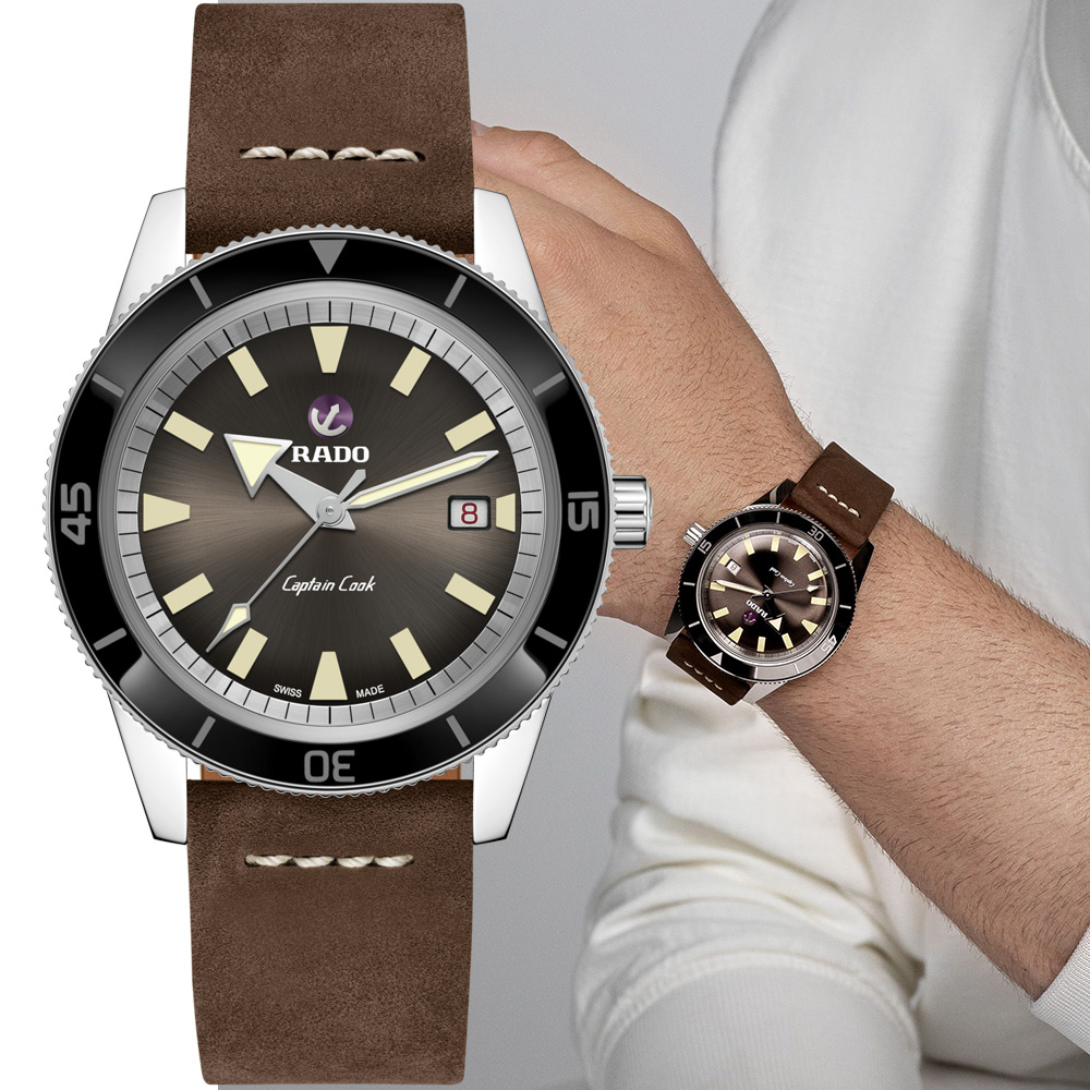 RADO 雷達錶 官方授權 Captain Cook庫克船長系列 300M自動機械腕錶-R32505305 - PChome 24h購物