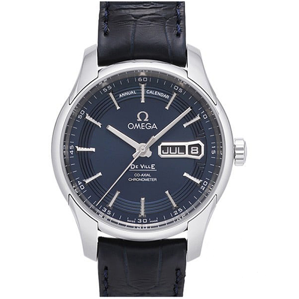 OMEGA 歐米茄 碟飛系列 同軸擒縱年曆皮帶款(431.33.41.22.03.001)x藍面x41mm - PChome 24h購物