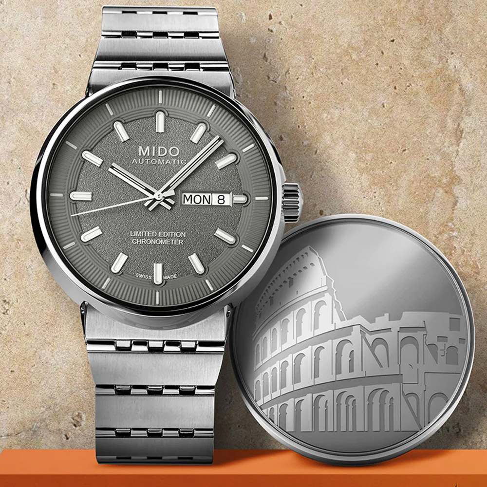 MIDO 美度 建築20週年限量 All Dial 羅馬競技系列 天文台機械錶 M83404B311 - PChome 24h購物