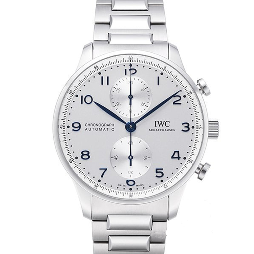 IWC 萬國錶 新葡萄牙計時鏈帶腕錶(IW371617)x白面藍字x41mm - PChome 24h購物
