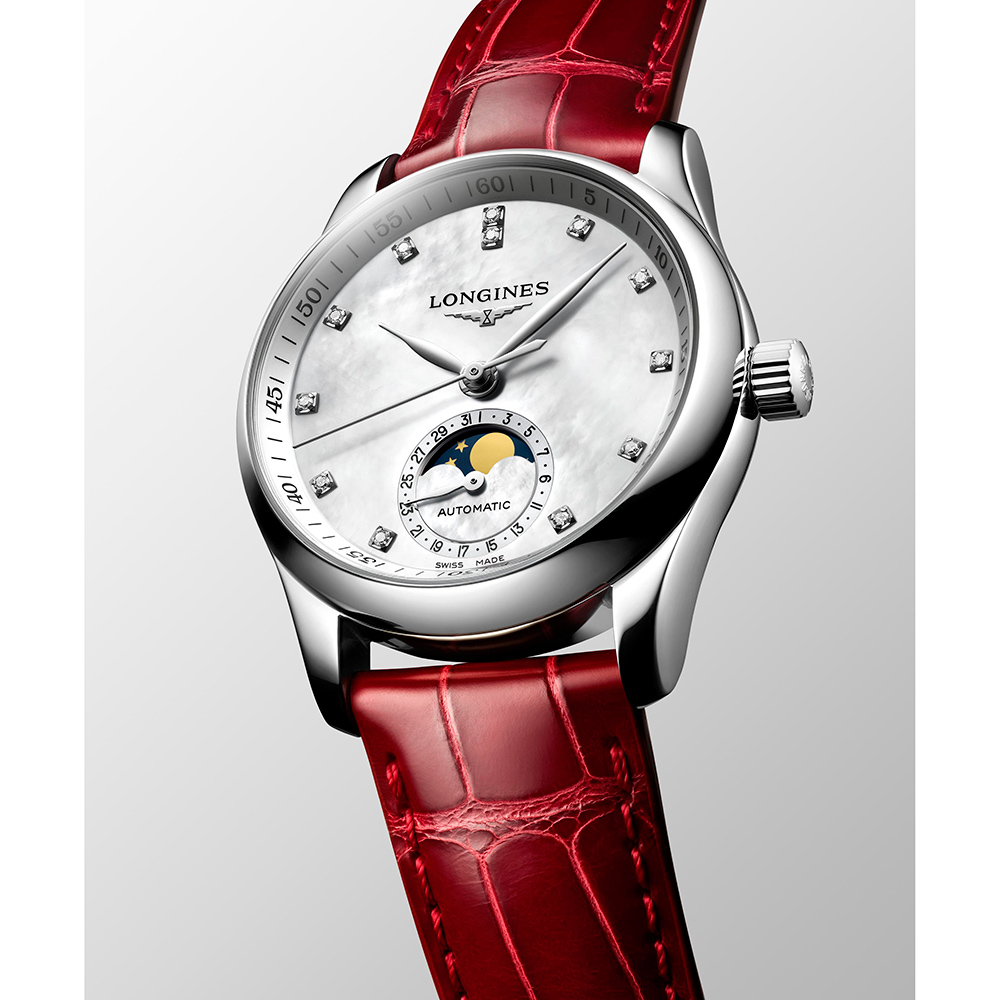 LONGINES 浪琴 Master 巨擘系列月相機械女錶-34mm L24094872 - PChome 24h購物