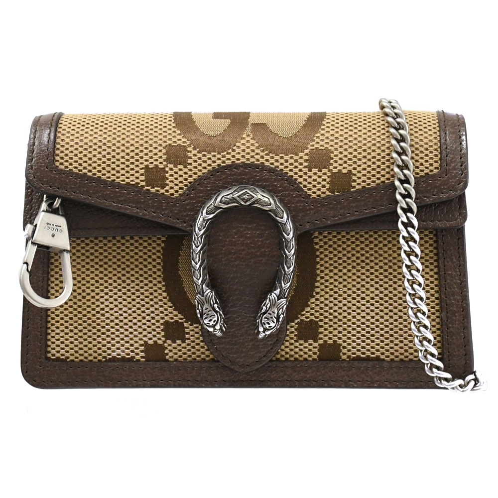 GUCCI 476432 Dionysus Jumbo GG新版緹花酒神包.咖邊 - PChome 24h購物