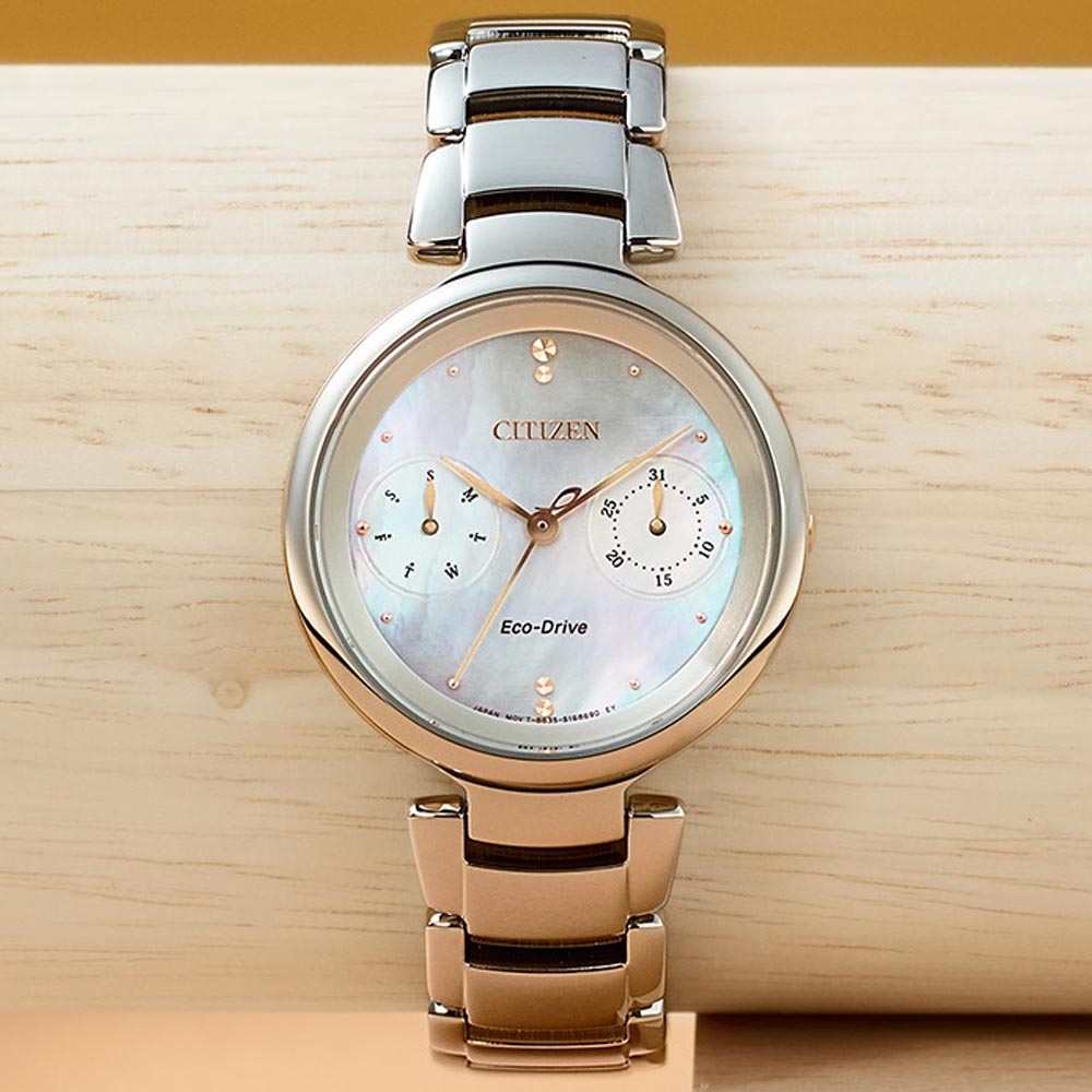 CITIZEN星辰 L系列 光動能經典雙眼腕錶 32.5mm/FD1106-81D - PChome 24h購物