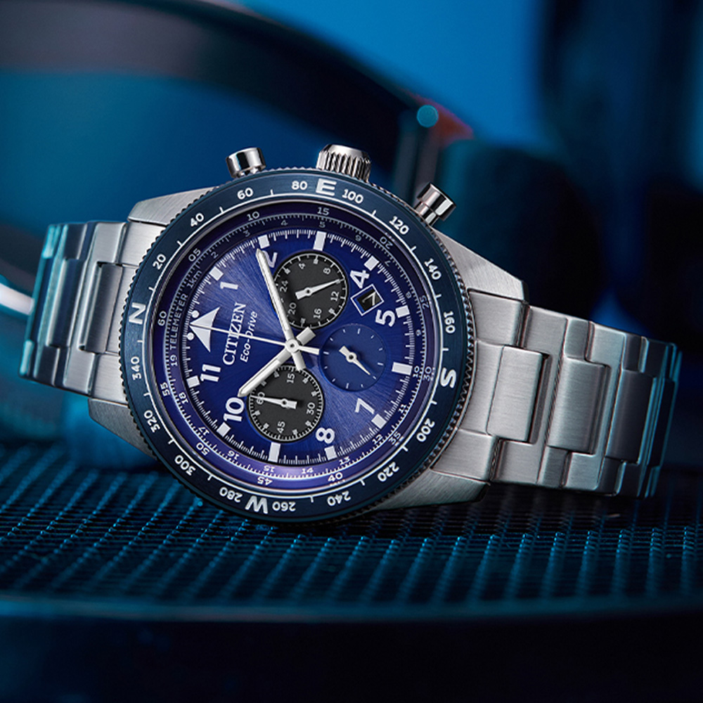 CITIZEN星辰 Chronograph系列 光動能 時尚計時腕錶 43mm/CA4554-84L - PChome 24h購物