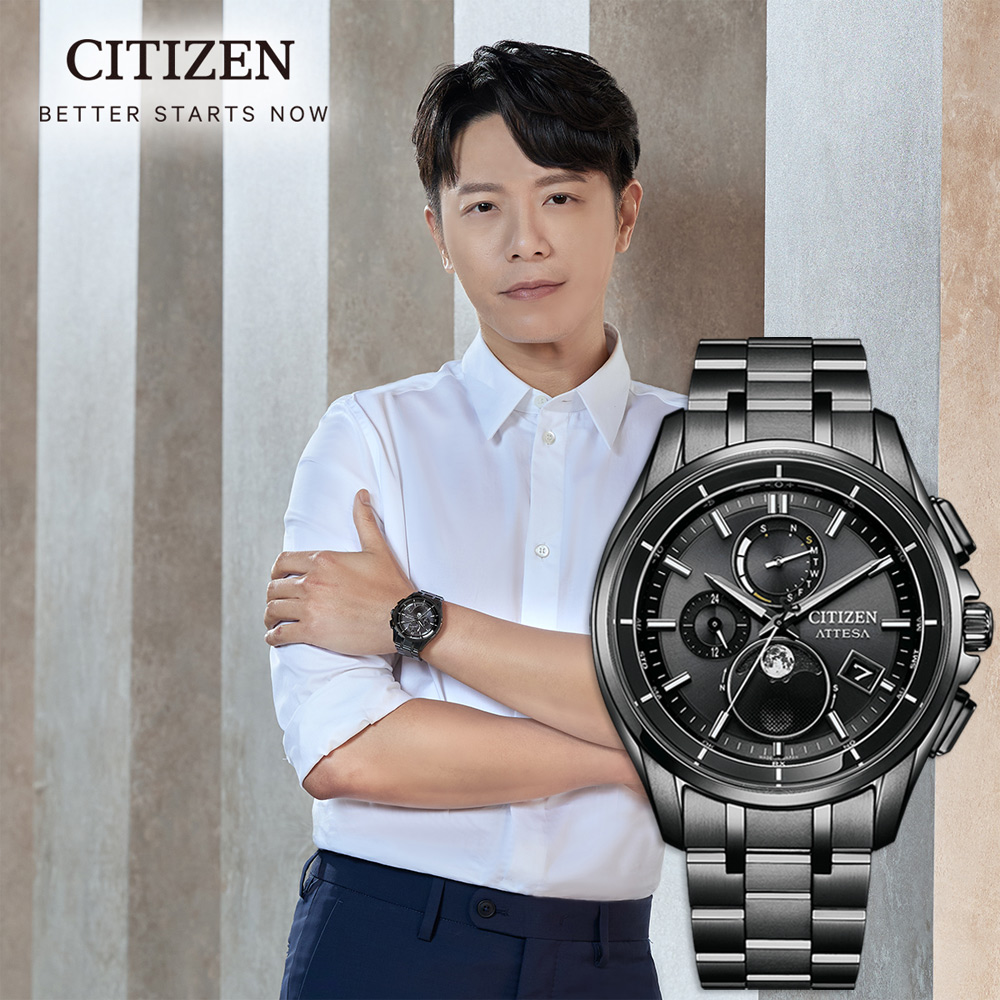 CITIZEN 星辰 月相 超級鈦光動能電波手錶 BY1006-62E - PChome 24h購物