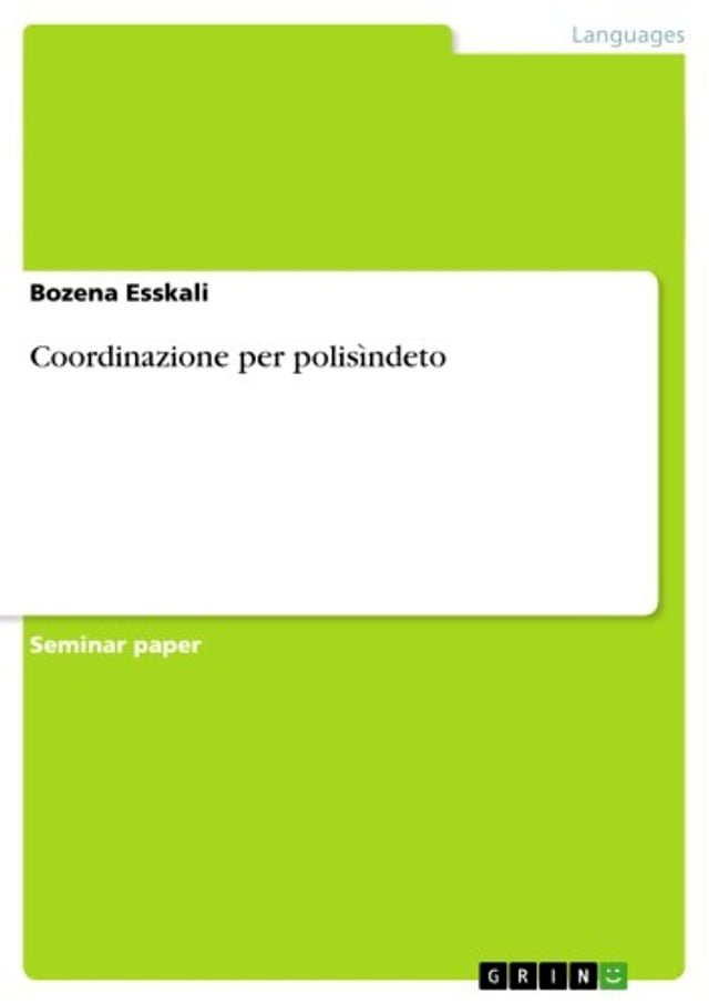 Coordinazione per polisìndeto - PChome 24h購物