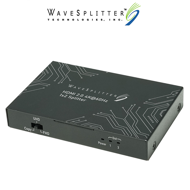 WAVESPLITTER 威世波 HDMI 2.0 4K@60Hz 一進二出影像分配器 (WST-PSP002) - PChome 24h購物