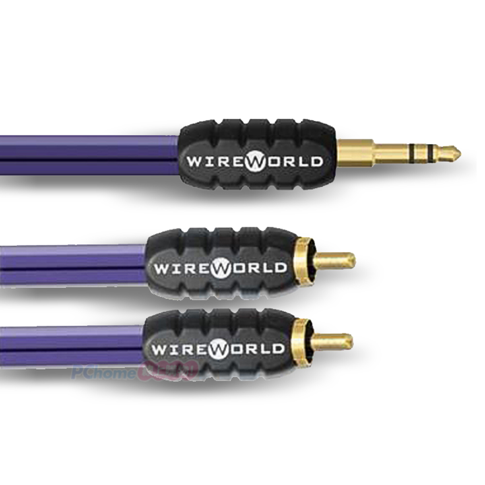 WIREWORLD PULSE Mini Jack 3.5mm轉RCA音源訊號線 -1.5m (脈衝 mini jack插孔 ...