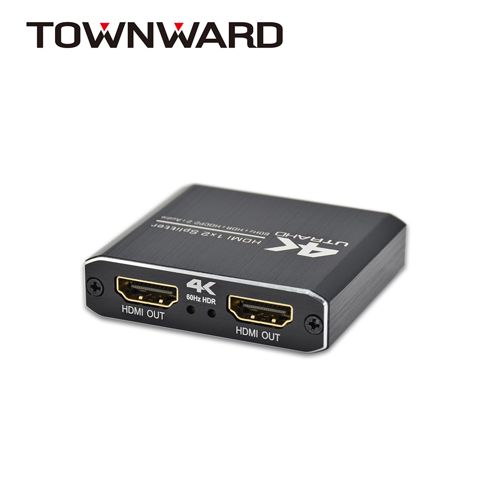 【TOWNWARD 大城科技】HSP-2112 HDMI2.0一進二出分配器@60Hz/HDR - PChome 24h購物