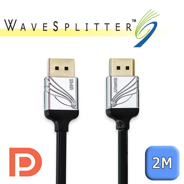 WAVESPLITTER 威世波 DisplayPort 2.1 公 to 公 傳輸線 2m (WST-CDP002) - PChome 24h購物