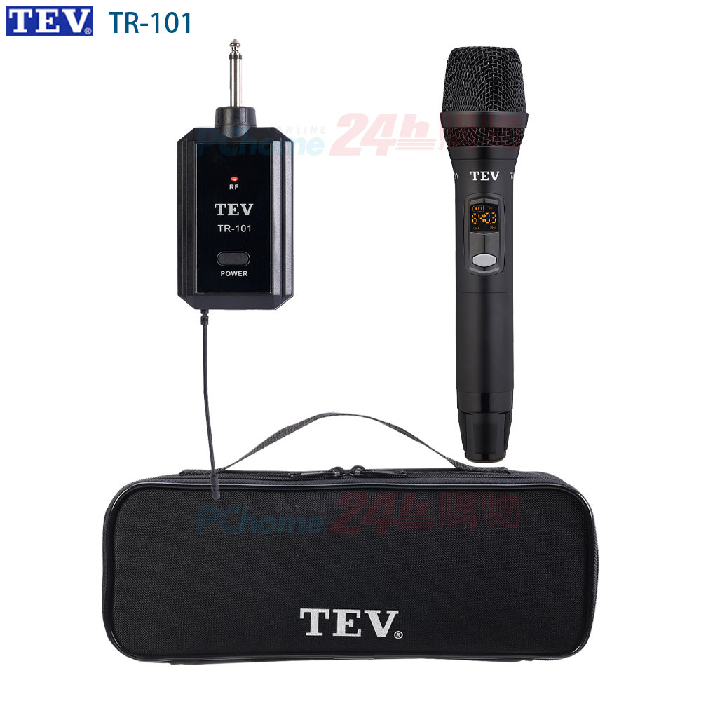 台灣電音TEV TR-101 UHF 16CH 一對一攜帶式無線麥克風 - PChome 24h購物