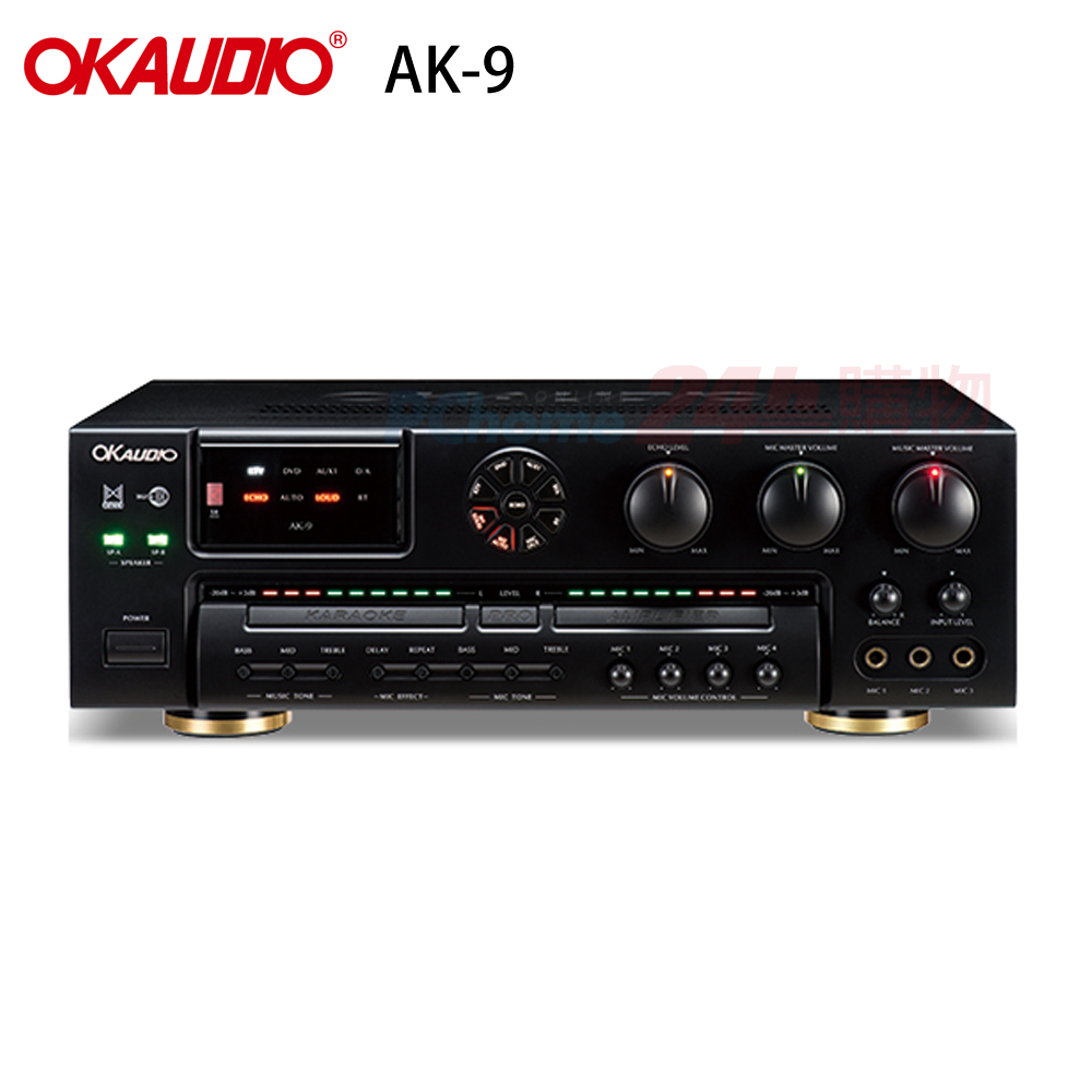 OKAUDIO 華成電子 AK-9 二聲道 數位迴音卡拉OK綜合擴大機 - PChome 24h購物