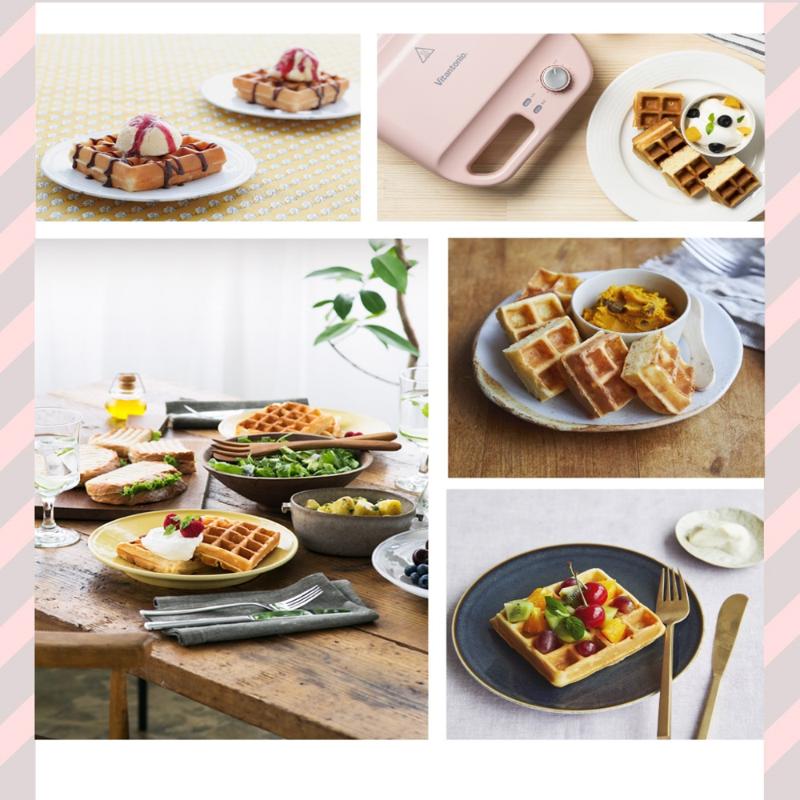 【Vitantonio】小V多功能計時鬆餅機 櫻花粉(VWH-50B-PK) - PChome 24h購物