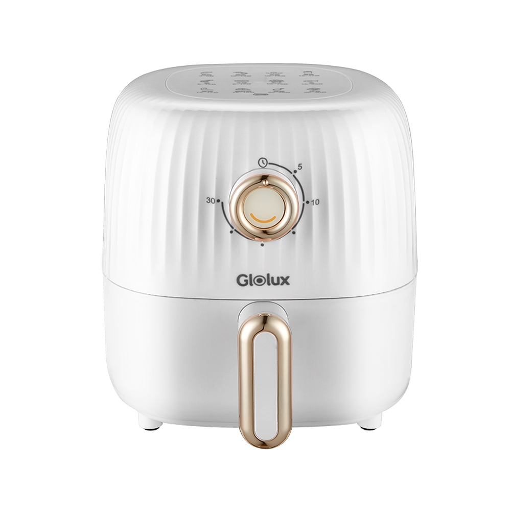 【Glolux 】北美品牌 miniQ 2L氣炸鍋 象牙白 (AF201-S1)+SAMPO聲寶 電烤盤 TG-UB10C - PChome 24h購物