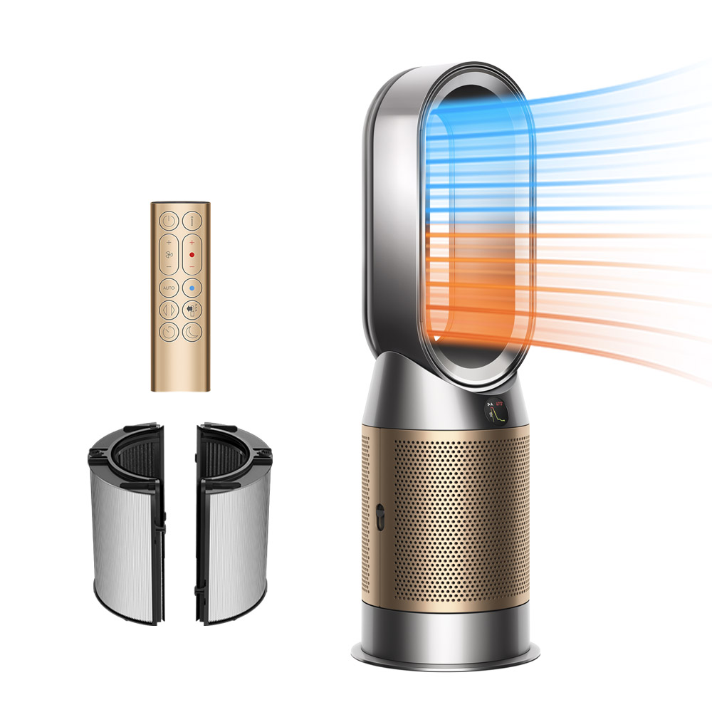 Dyson 戴森 Purifier Hot+Cool De-NOx 甲醛NOx偵測涼暖空氣清淨機 HP12 (鎳金色) - PChome 24h購物