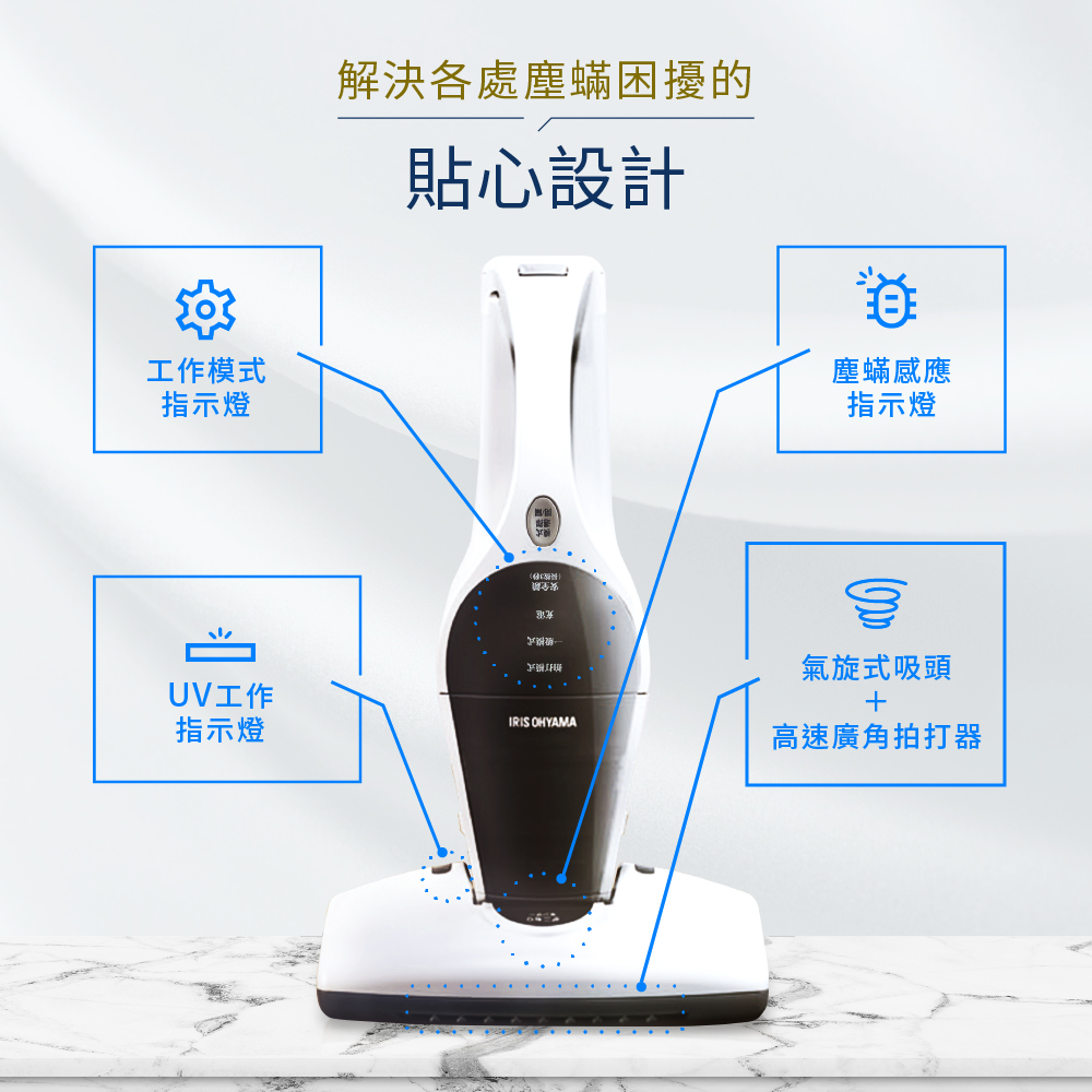 【IRIS OHYAMA】充電式除塵蟎機 IC-FDC1 - PChome 24h購物