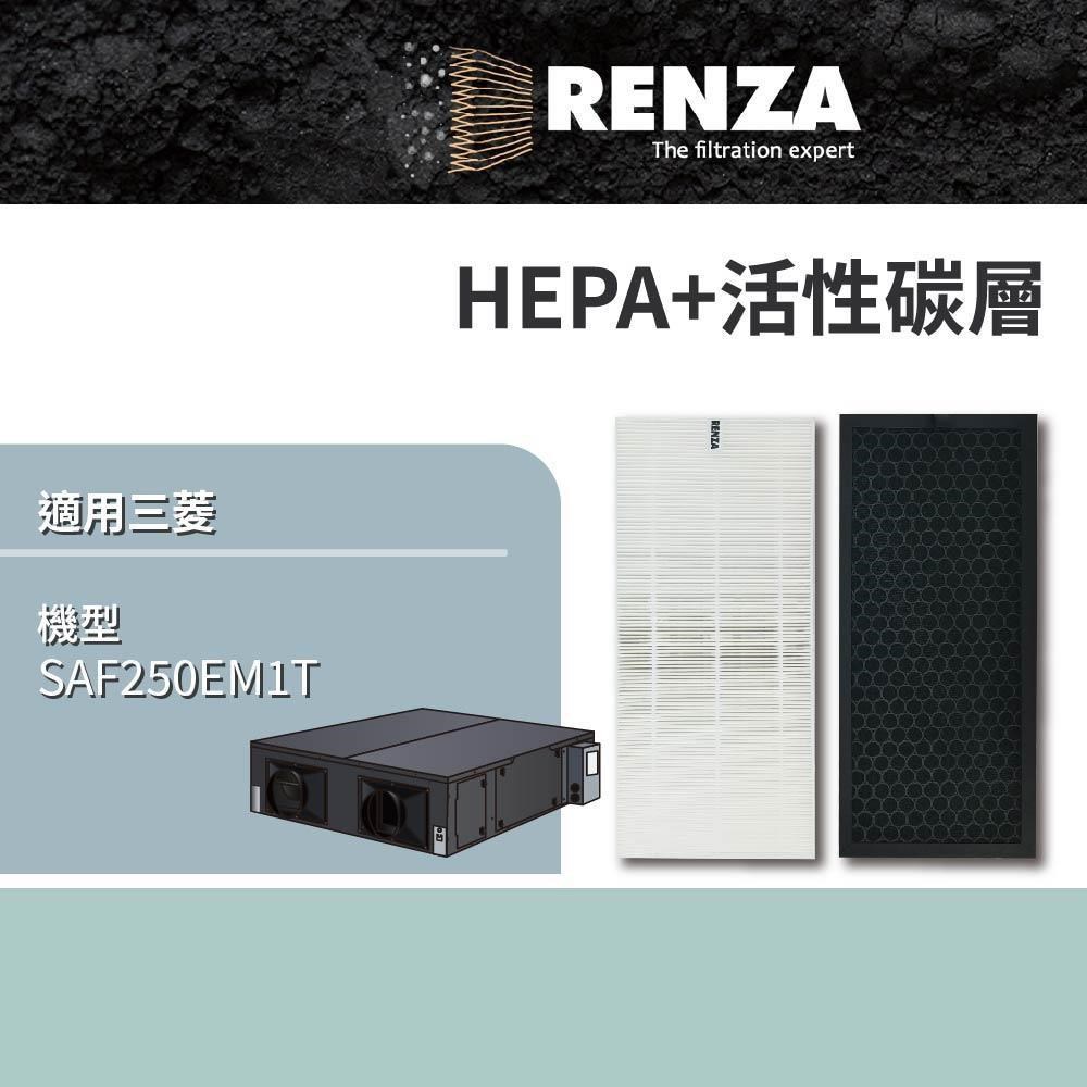 RENZA適用 Mitsubishi 三菱重工 SAF250EM1T 全熱交換機 HEPA+活性碳 濾網 - PChome 24h購物