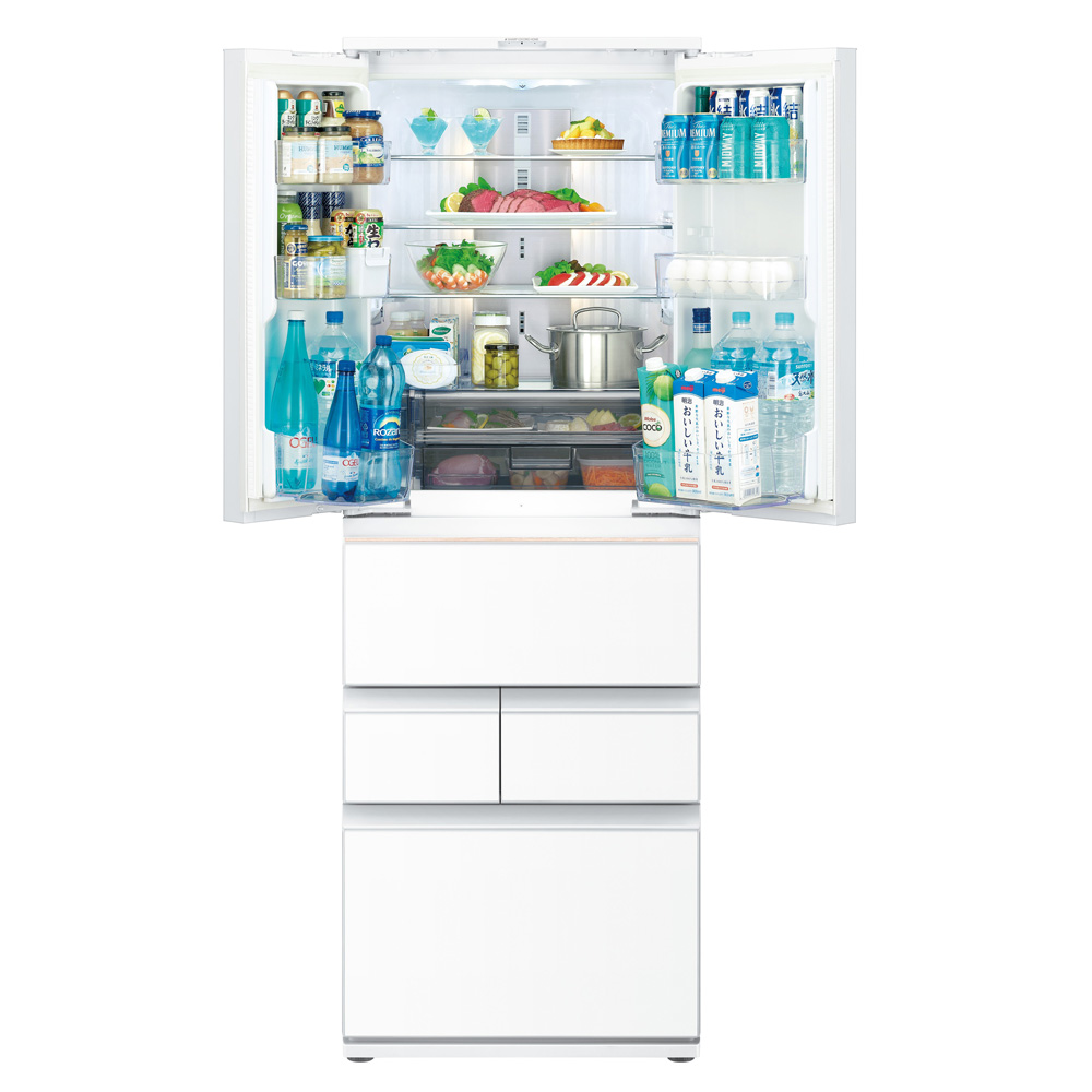 SHARP夏普 504公升AIoT玻璃除菌六門冰箱(水漾白) SJ-GK51AT-W - PChome 24h購物