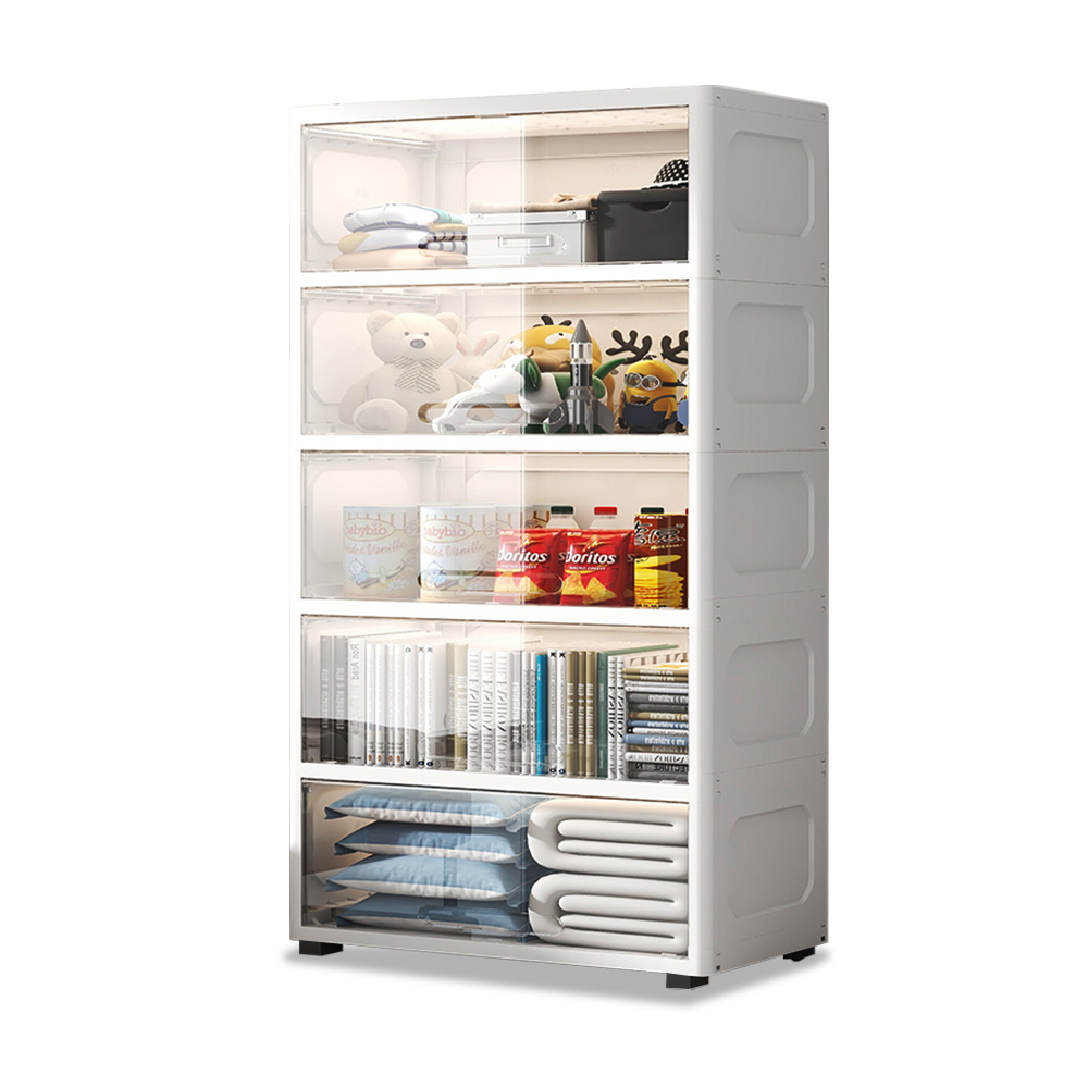 【Mr.Box】60大面寬-掀蓋式簡約五層收納櫃 - PChome 24h購物