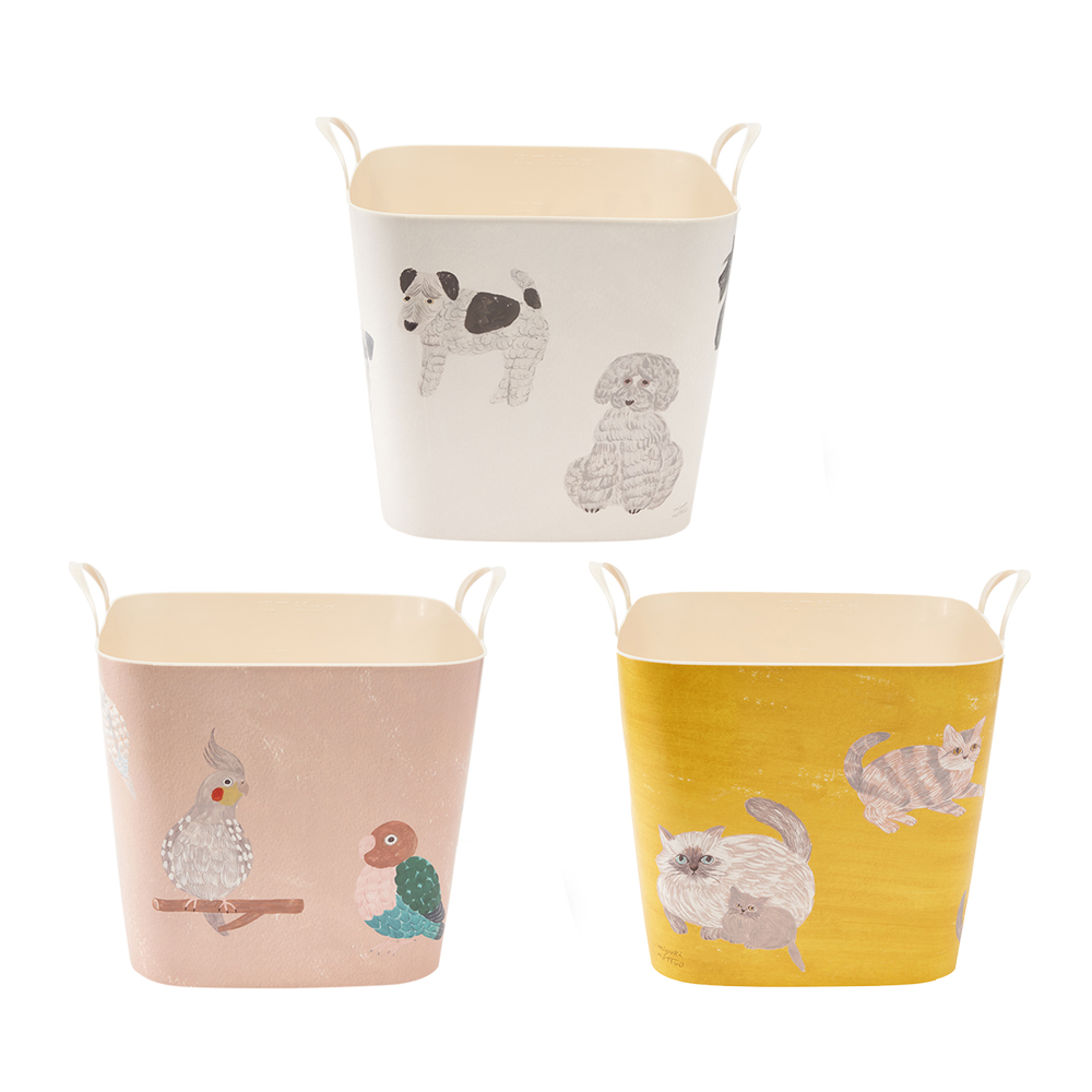 日本 Stacksto X miyuki matsuo聯名花漾籃/M/25L - PChome 24h購物