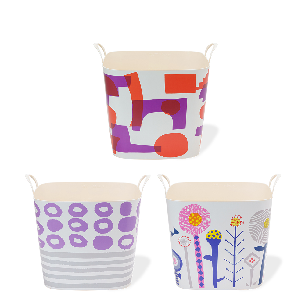 日本 Stacksto X Horiguchi Naoko聯名花漾籃/M/25L - PChome 24h購物