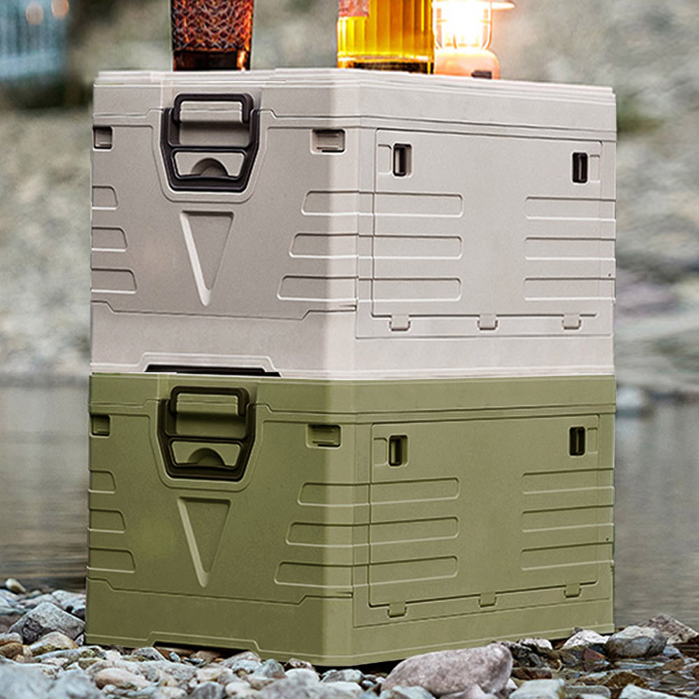 【AOTTO】50L戶外露營軍規折疊收納桌板收納箱-2入 - PChome 24h購物
