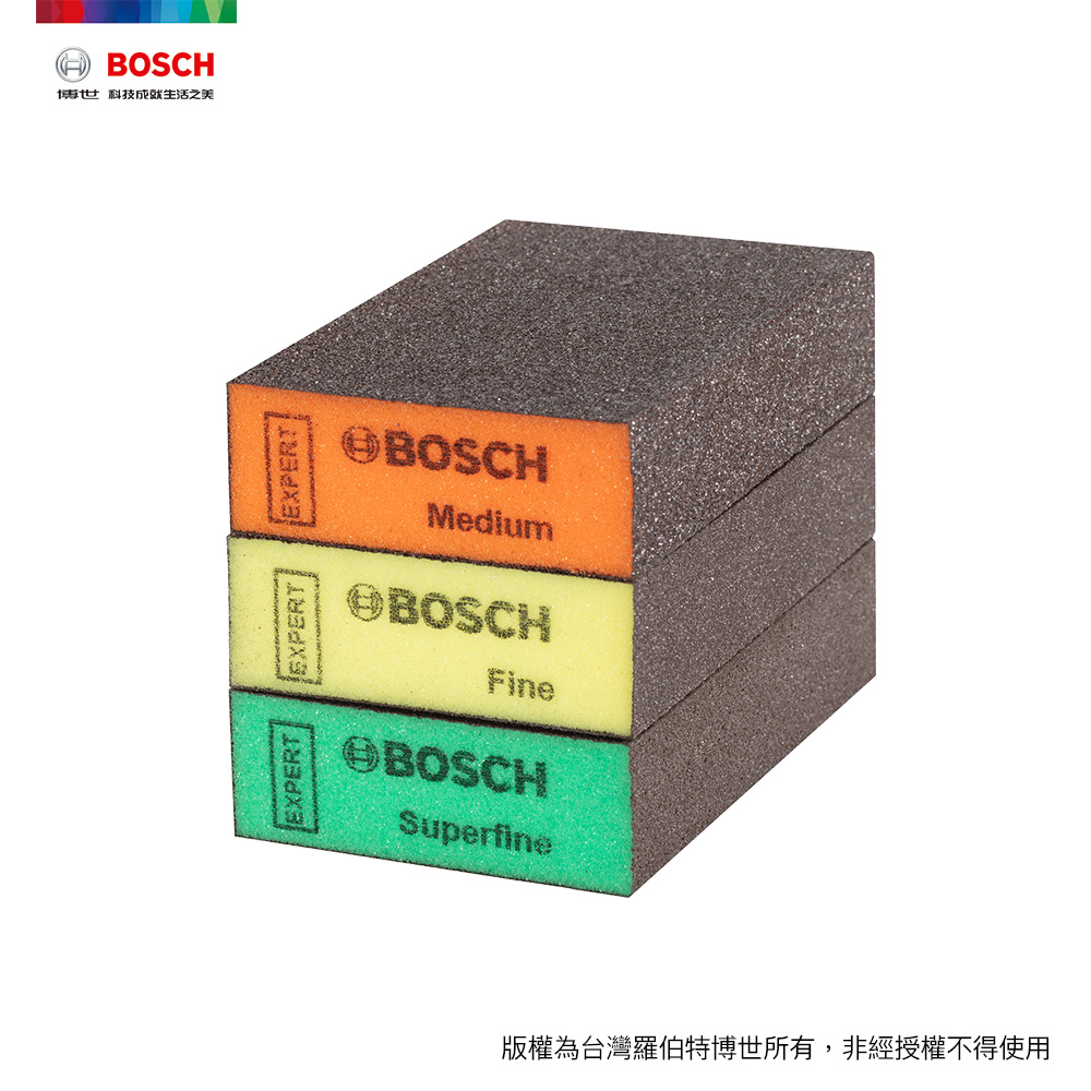 BOSCH 超耐久海綿砂紙 S471 ( 方型三件套裝組) - PChome 24h購物