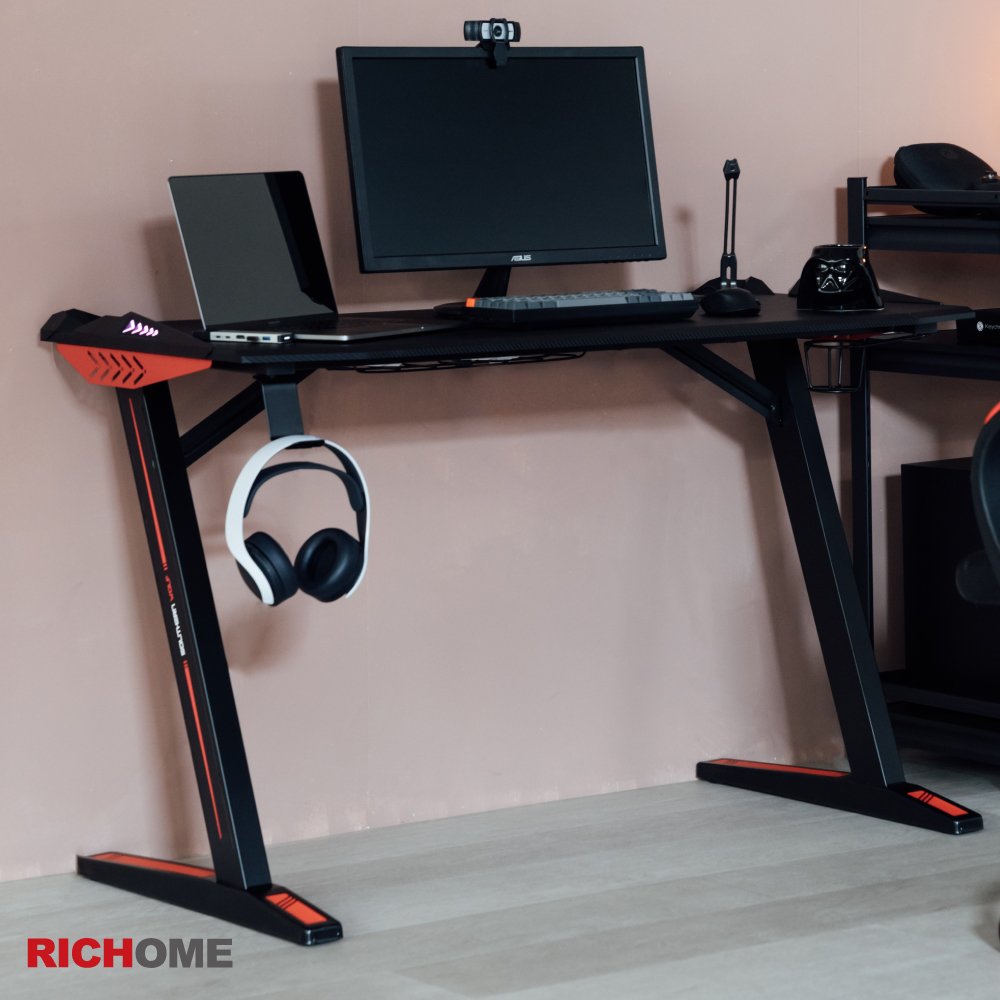 【RICHOME】WARRIOR爵士電競桌(遠端遙控器) - PChome 24h購物