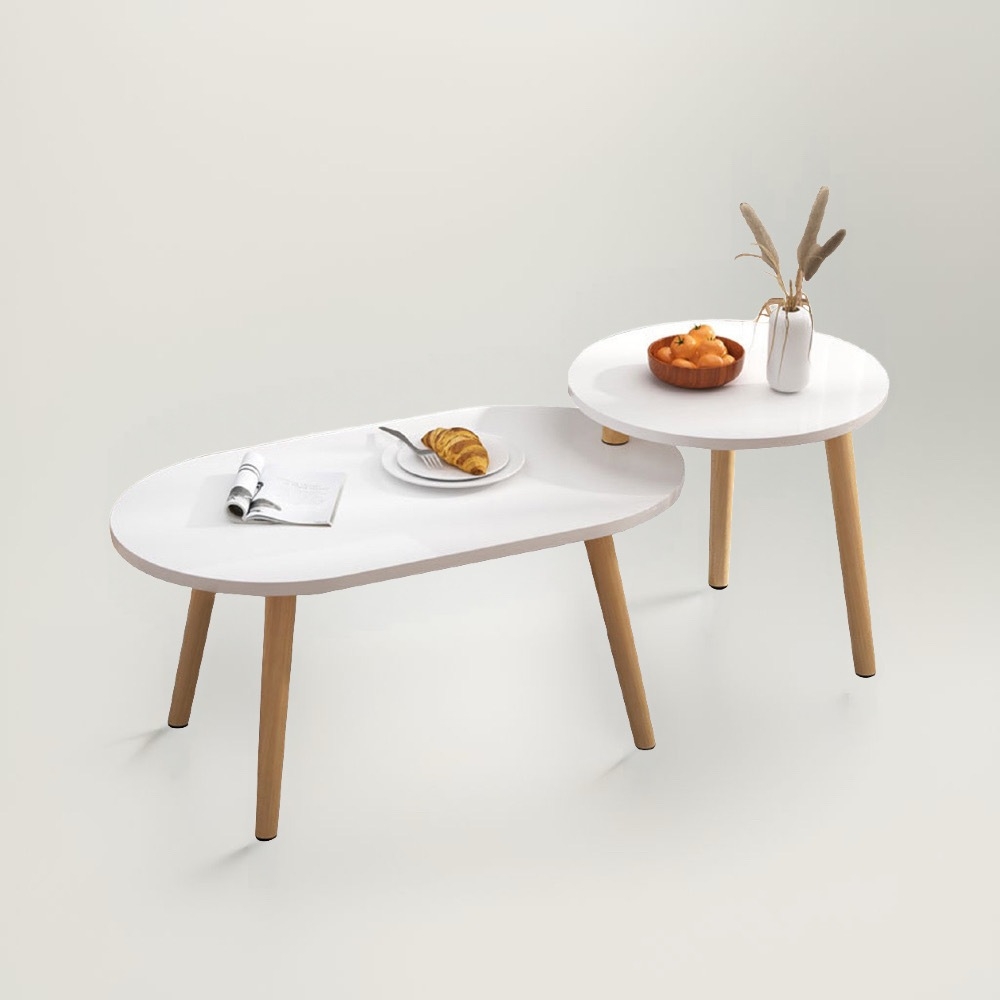 組合式茶几80+40 D00218(咖啡桌 客廳桌 桌子 木紋桌 茶几) - PChome 24h購物