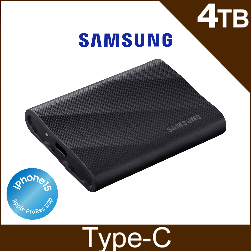 SAMSUNG 三星 T9 4TB USB 3.2 Gen 2x2 移動固態硬碟 星空黑 (MU-PG4T0B/WW) - PChome 24h購物