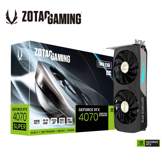 ZOTAC GAMING GeForce RTX 4070 SUPER Twin Edge OC 12GB 顯示卡 - PChome 24h購物