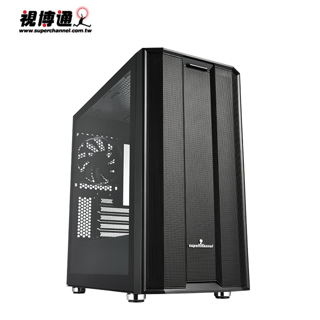 SuperChannel 視博通 SW300 M(B) TYPE-C / 4風扇 / 磁吸鐵網 M-ATX 電腦機殼 - PChome 24h購物