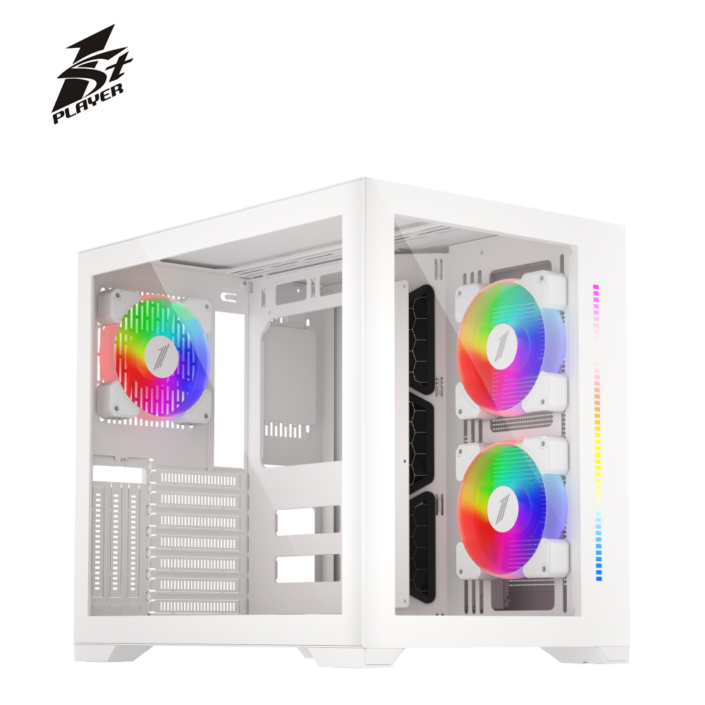 1STPLAYER 首席玩家 SP7 白色 音樂律動燈 電競電腦機殼 - PChome 24h購物