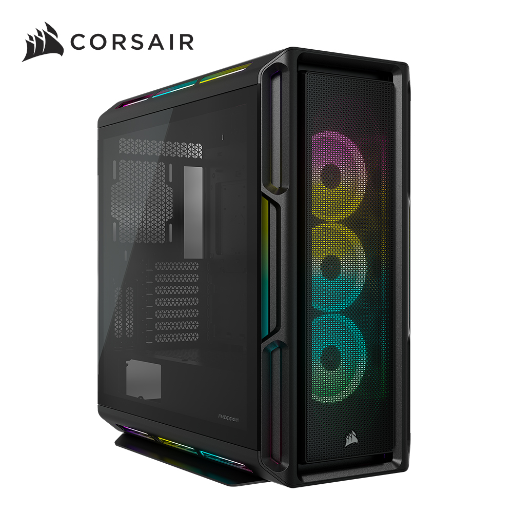 CORSAIR 海盜船 iCUE 5000T RGB 智能中塔 ATX 黑 電腦機殼 - PChome 24h購物