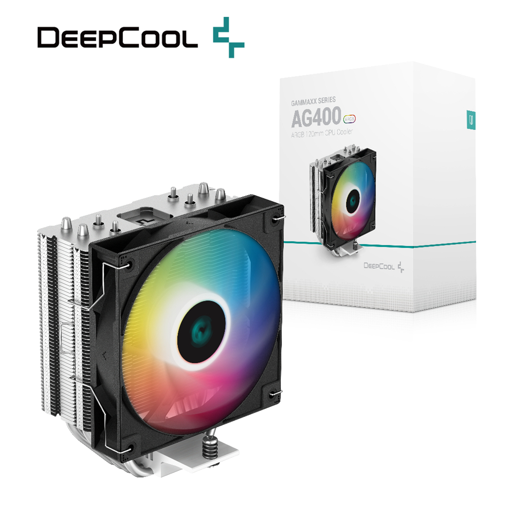 DEEPCOOL 九州風神 AG400 ARGB 風扇 四導管 支援 LGA1700 AM5 CPU 散熱器 - PChome 24h購物
