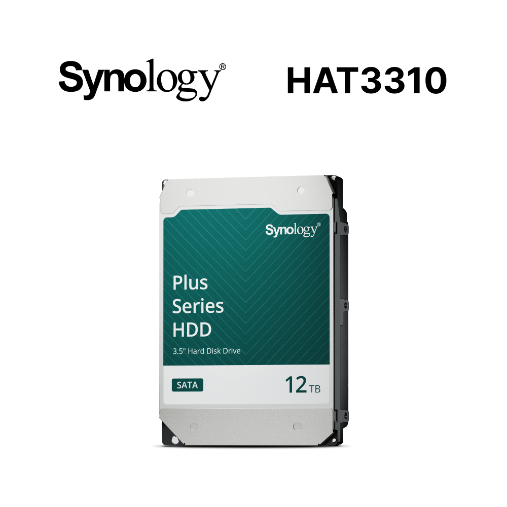 Synology HAT3310 PLUS系列 12TB/7200轉/512MB/3.5吋3Y NAS硬碟 - PChome 24h購物