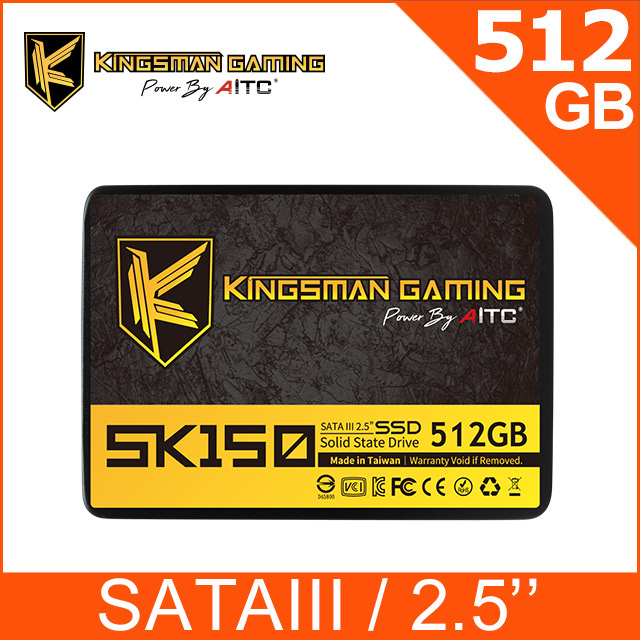 AITC 艾格 KINGSMAN SK150 512GB 2.5吋 SATAⅢ SSD 固態硬碟 - PChome 24h購物