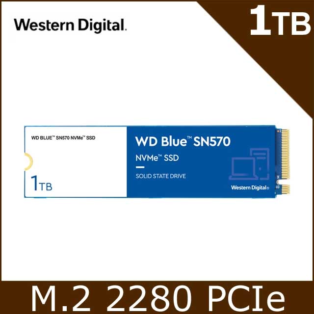 WD 藍標SN570 1TB SSD PCIe NVMe固態硬碟 - PChome 24h購物