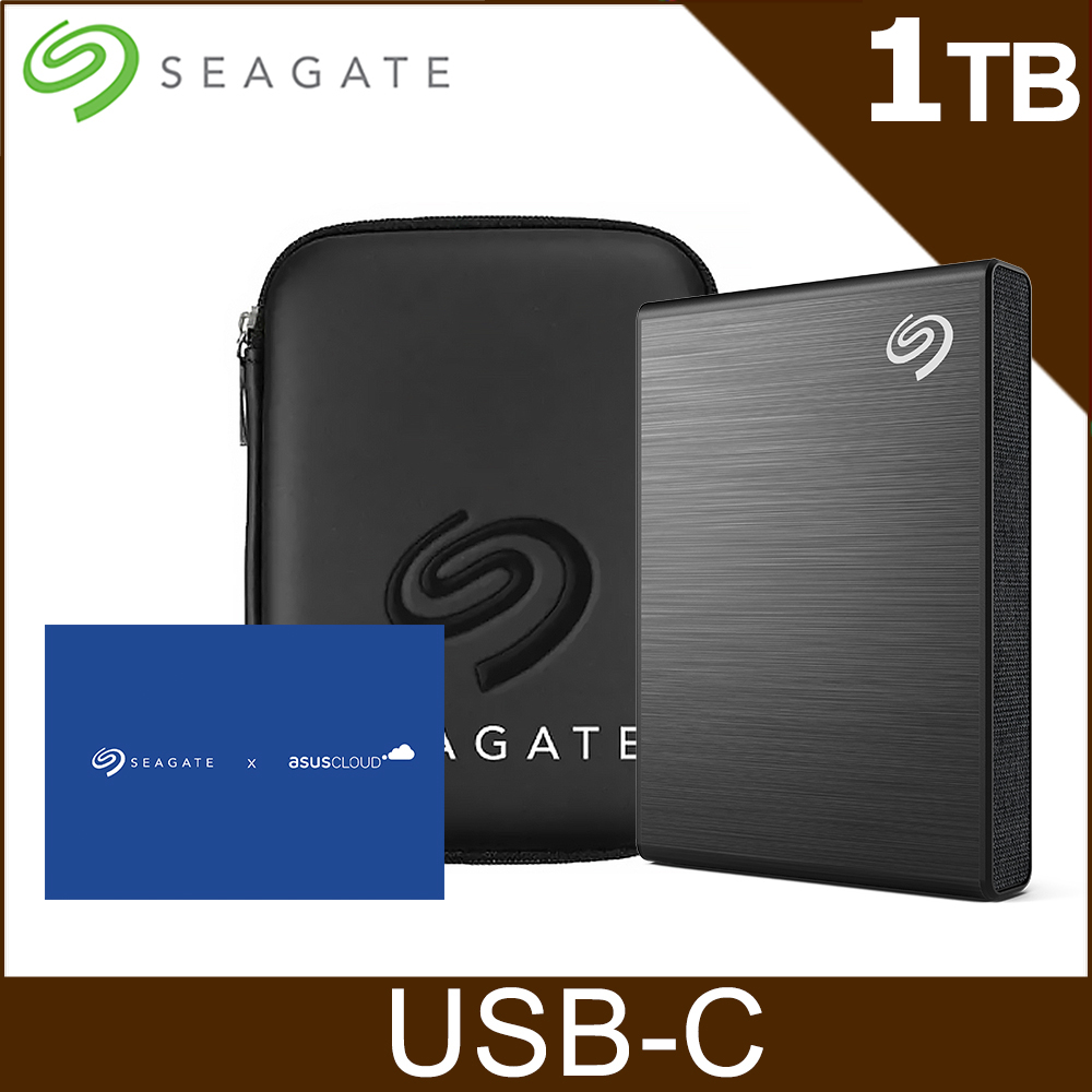 Seagate One Touch SSD 1TB 外接SSD(高速版) -極夜黑(STKG1000400) 專 - PChome 24h購物