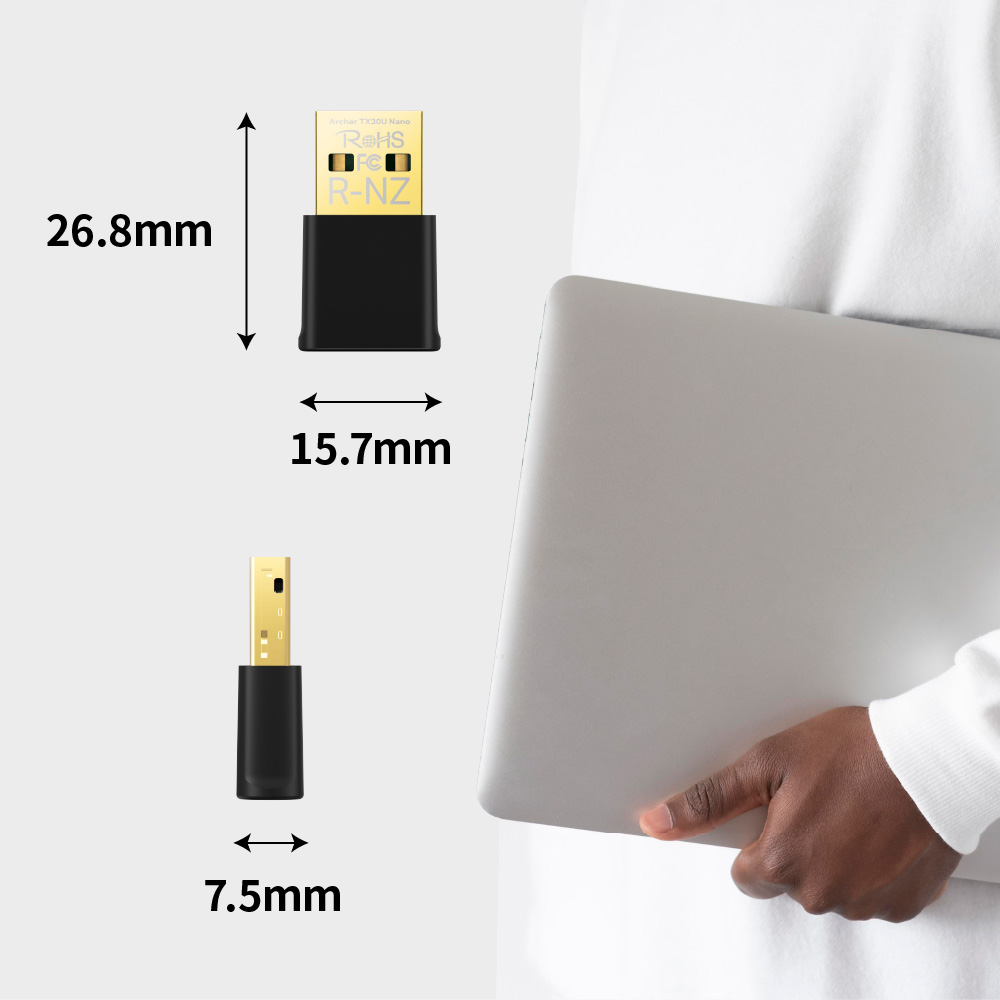 TP-Link Archer TX20U Nano 雙頻 AX1800 Wi-Fi 6 USB 無線網路卡(Wi-Fi 6 網卡/迷你型網卡 ...