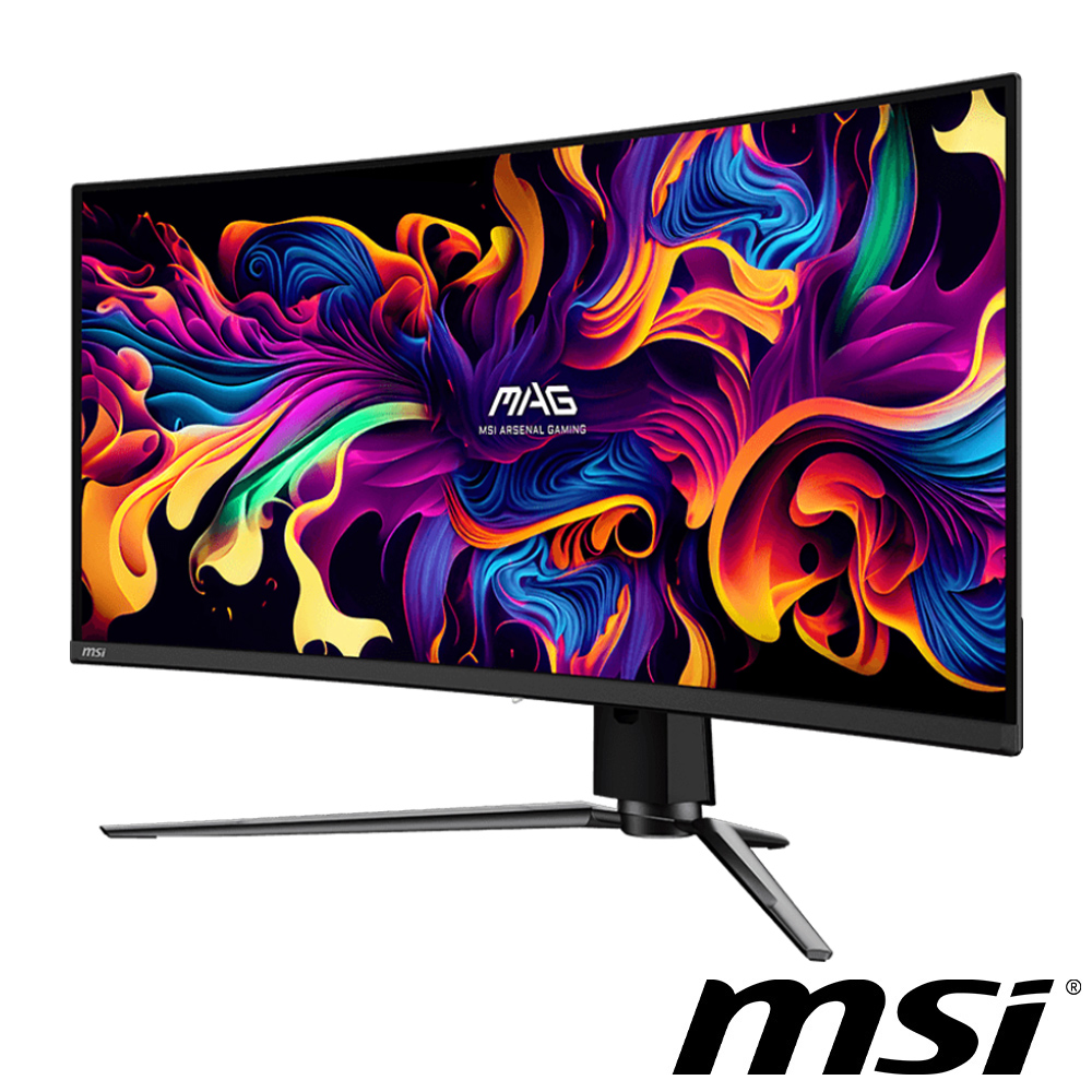 MSI MAG 341CQP QD-OLED HDR曲面電競螢幕 (34型/2K/175Hz/0.03ms/QD-OLED/Type-C ...