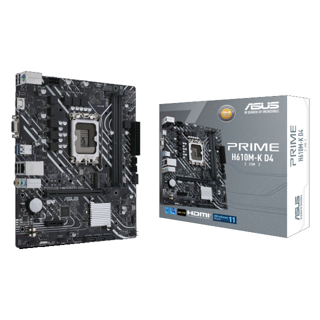 ASUS 華碩 PRIME H610M-K D4-CSM 主機板 + Intel Core i7-14700F 盒裝處理器 - PChome ...